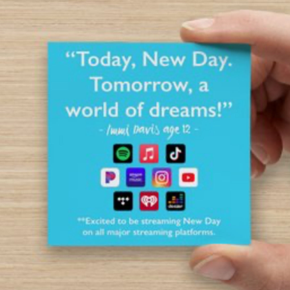 52 A LIMITED EDITION signed September 2024 Immi Davis Business Card ...