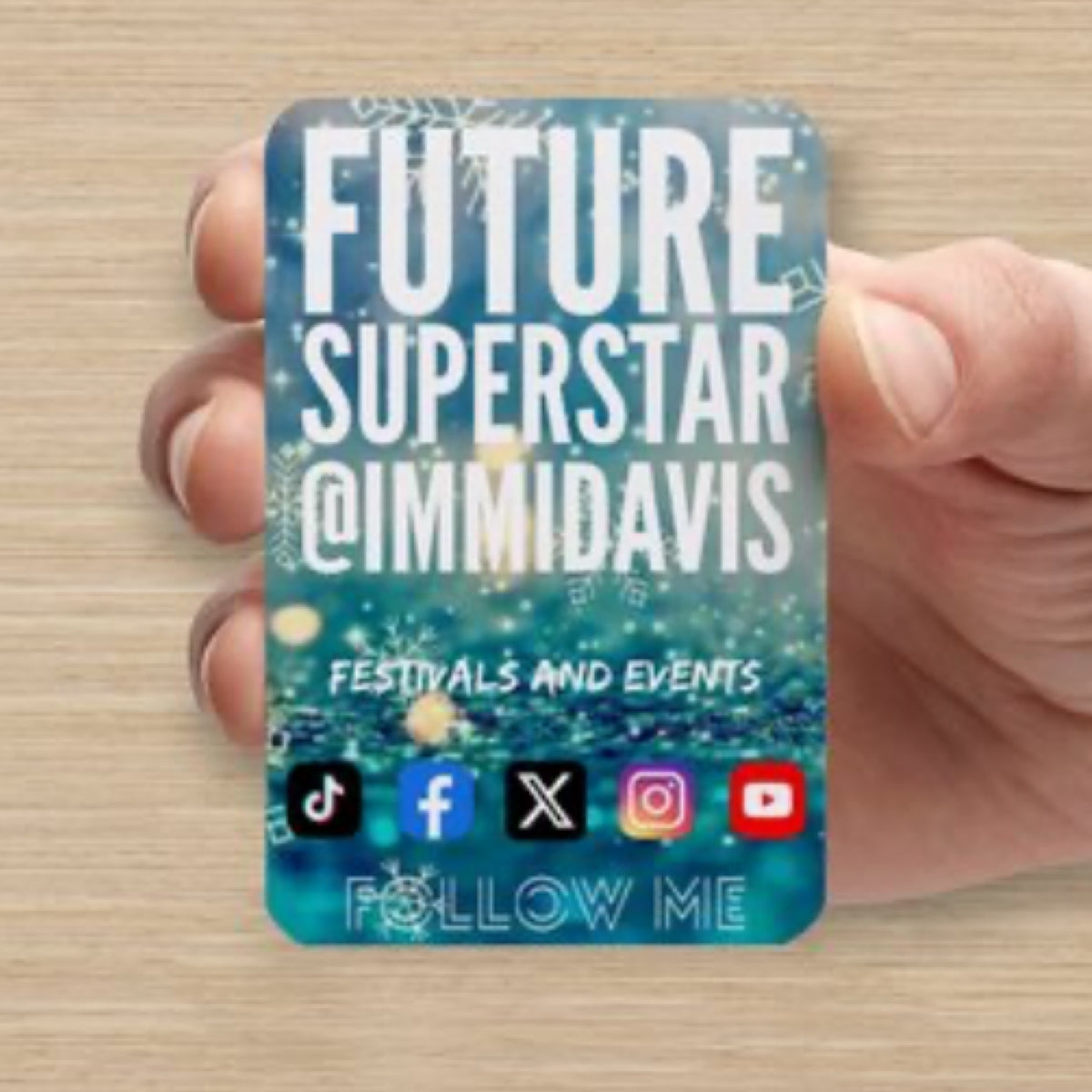 11111111 A signed December 2024 🎄Immi Davis Business Card – Immi Davis ...