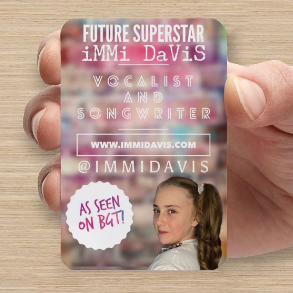 32 A February ‘23 Genuine Signed Immi Davis Business Card – Immi Davis ...