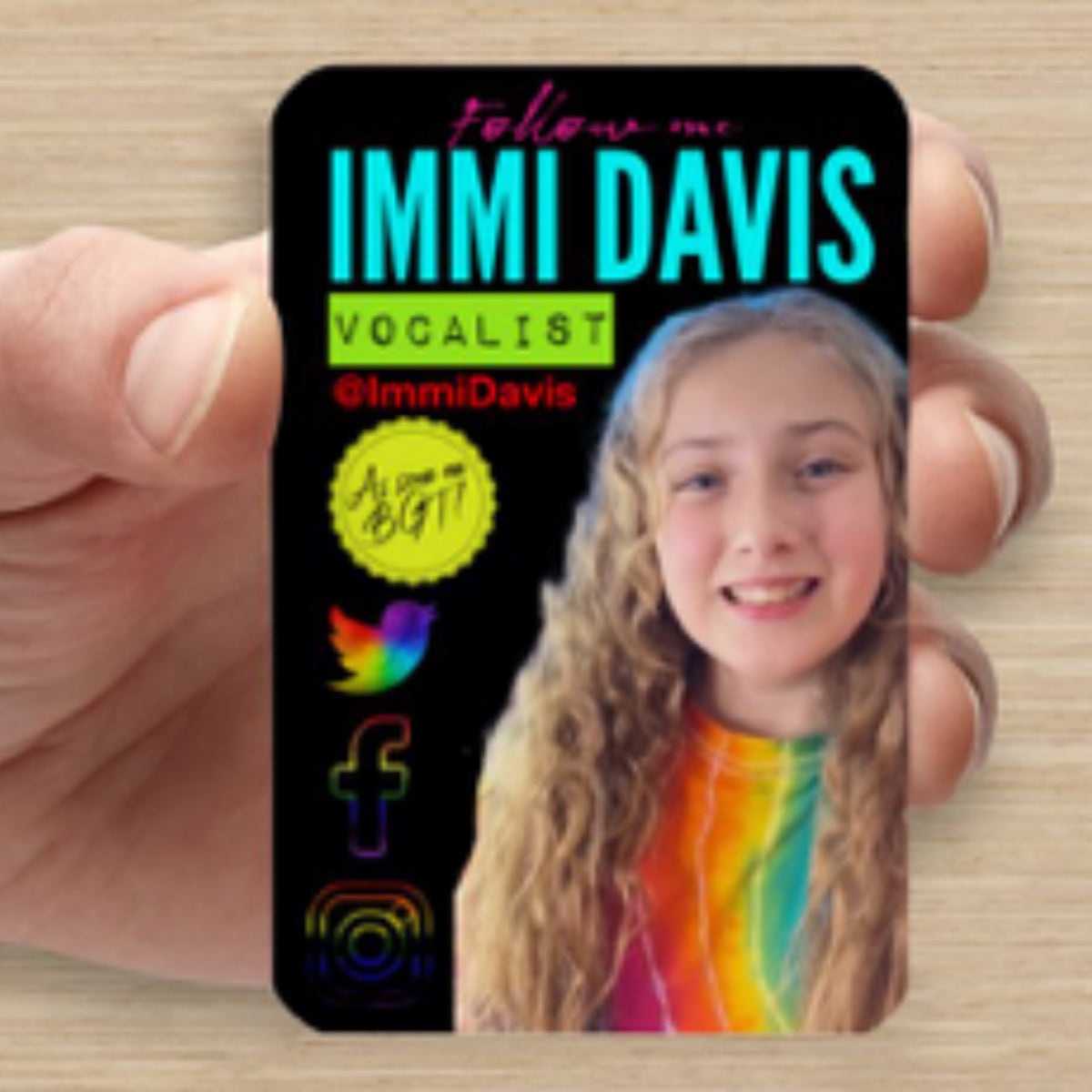 29 A Personalised Festival 2022 Edition Business Card – Immi Davis Official
