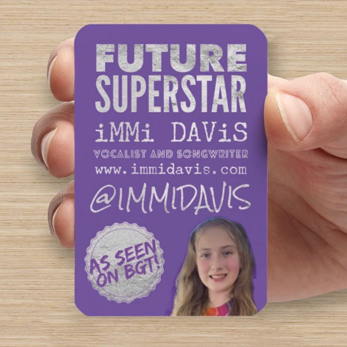33 A March ‘23 Genuine Signed Immi Davis Business Card – Immi Davis ...